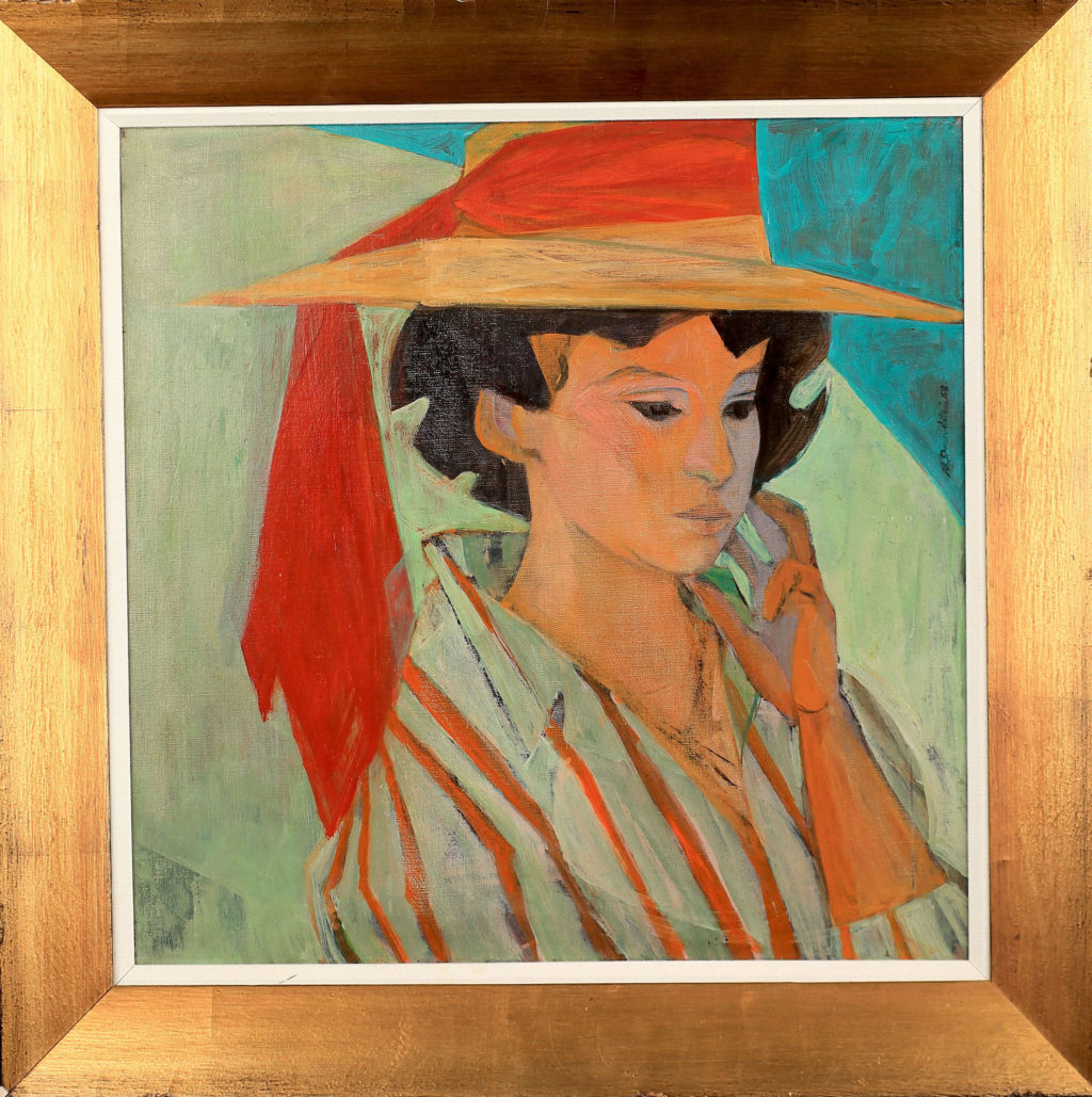 The Straw Hat - Alan Barnes Fine Art