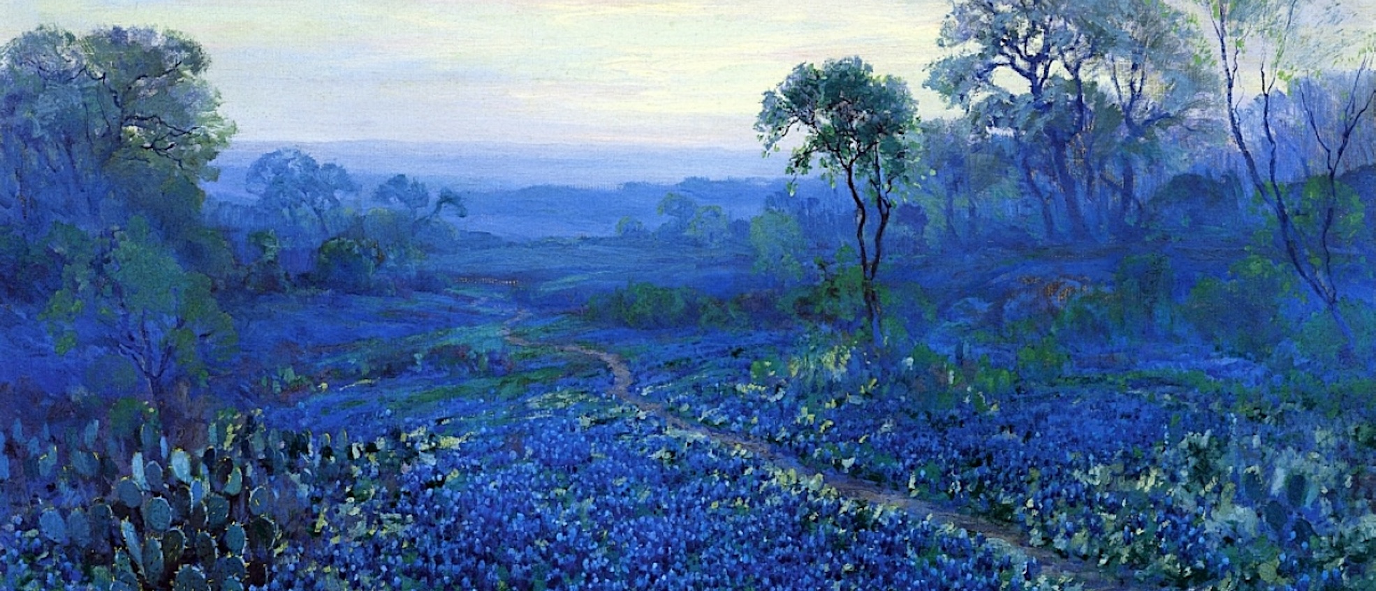 bluebonnet-landscape-with-catci-road-and-mountain-laurel banner - Alan ...